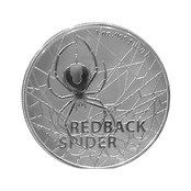 Silbermünze Most Dangerous - Redback Spider - 2020 - RAM - 1 Unze Feinsilber
